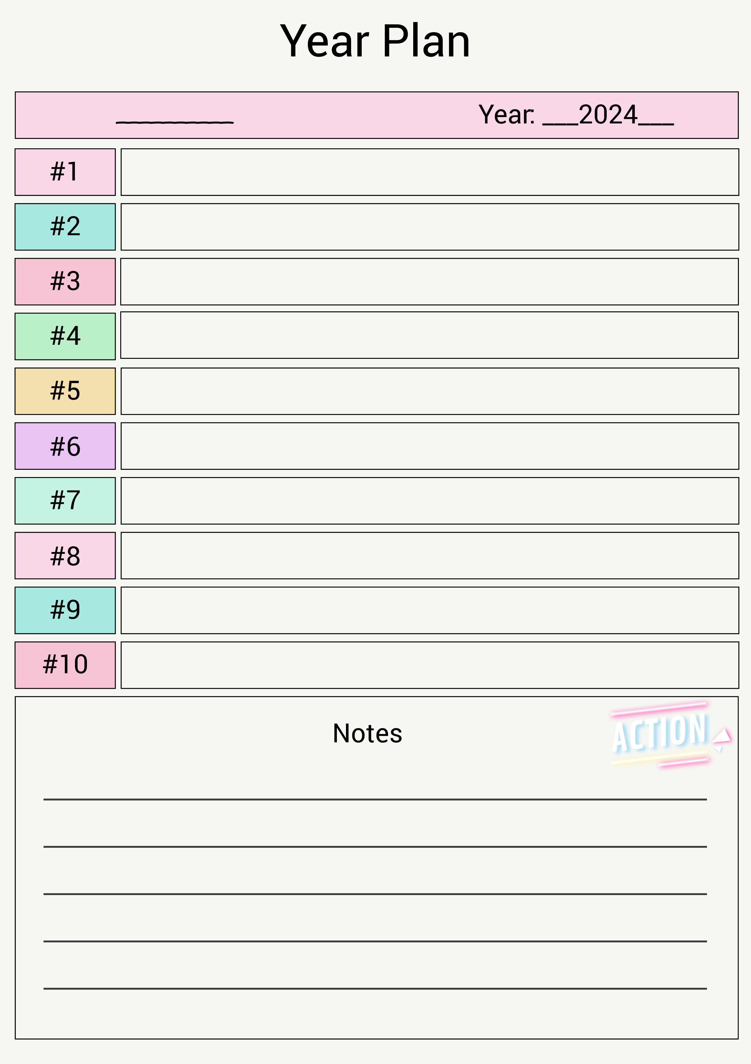 2024 Year Plans | Box XV